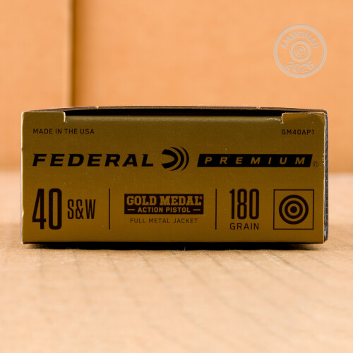 50 Rounds of 40 S&W 180 Grain Federal TMJ FN Ammo at AmmoMan.com