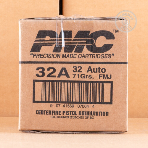 .32 ACP Ammo - 50 Rounds of PMC Bronze 71 Grain FMJ at AmmoMan.com