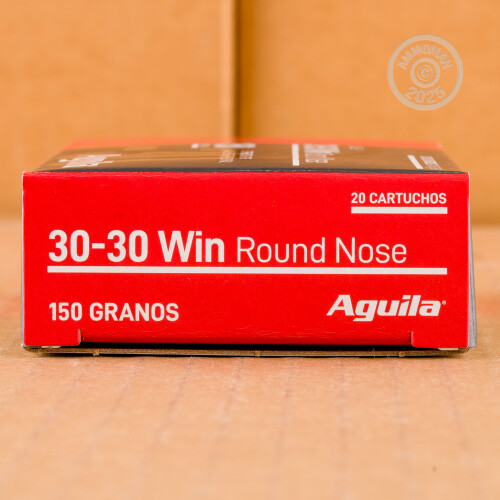 20 Rds 30-30 150 Grain Aguila SP Ammo at AmmoMan.com