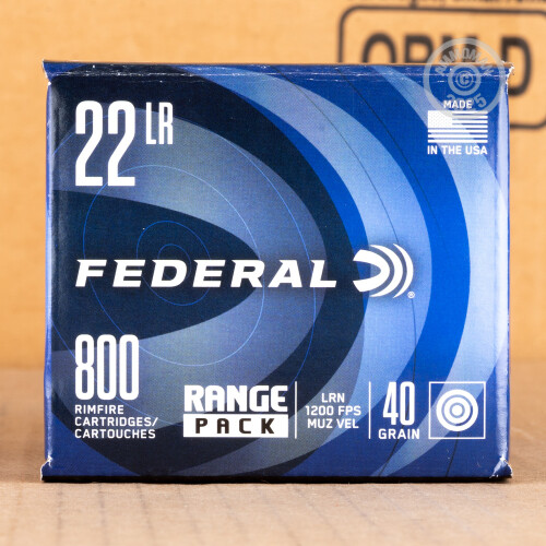800 Rounds of 22 LR 40 Grain Federal Champion LRN Ammo at AmmoMan.com