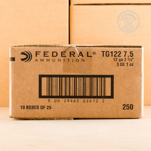 25 Rounds of 12 Gauge 2 3/4“ 1 oz. Federal Target Load #7.5 Shot Ammo ...