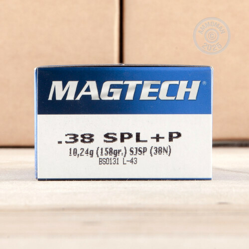 38 Special +P Ammo - 1000 Rounds of Magtech 158 Grain JSP at AmmoMan.com