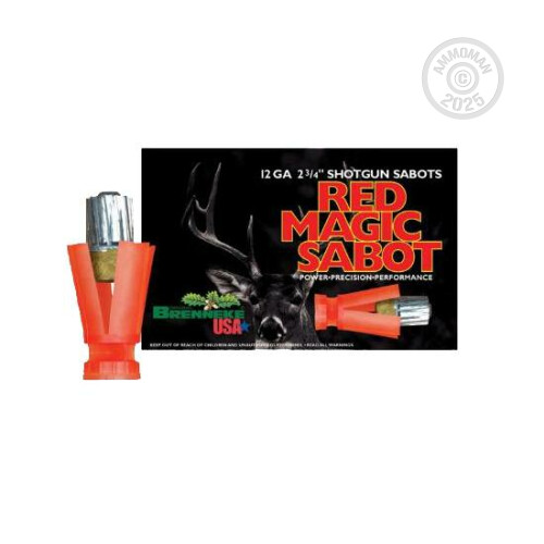12 Gauge Ammo at AmmoMan.com - Brenneke Red Magic 2-3/4“ 1 oz. Sabot ...