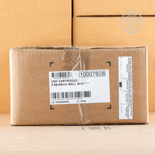 5.56x45 Ammo at AmmoMan.com - Magtech 55 Grain FMJ M193 - 1000 Rounds