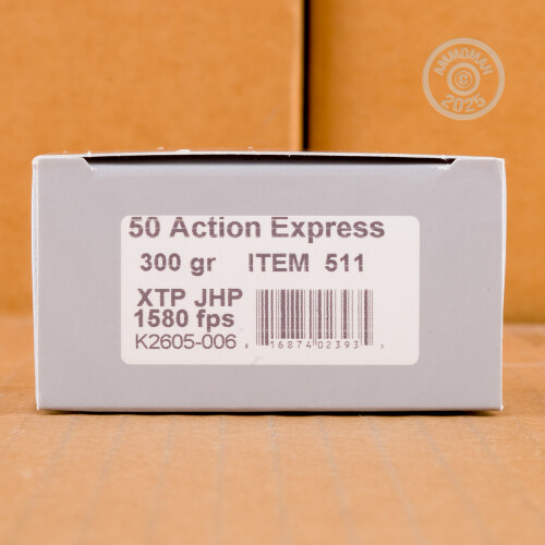 20 Rounds of 50 Action Express 300 Grain Underwood XTP JHP Ammo at ...