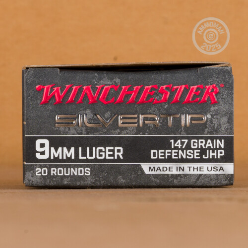 9mm Ammo at AmmoMan.com - Winchester Silvertip 147 Grain JHP - 20 Rounds