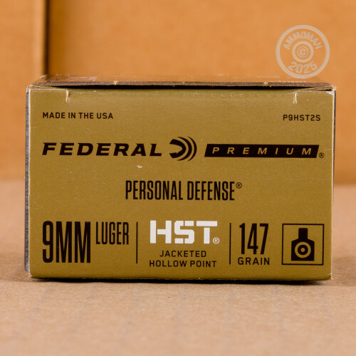 9mm Ammo at AmmoMan.com - Federal Personal Defense 147 Grain HST JHP ...