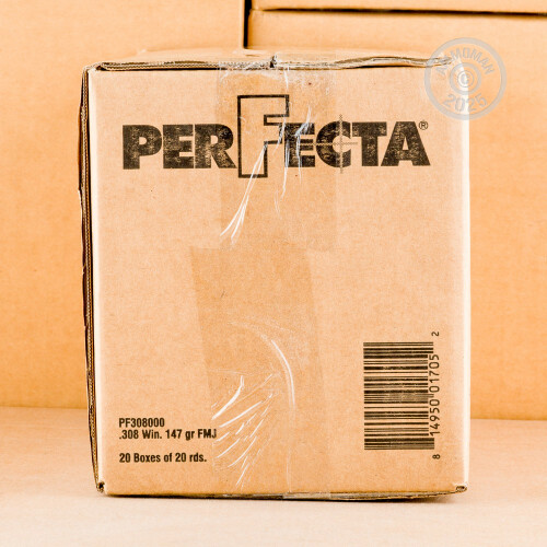 308 Win Ammo at AmmoMan.com - Fiocchi Perfecta 147 Grain FMJ - 400 Rounds