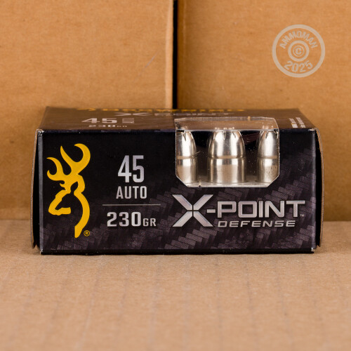 45 ACP Ammo at AmmoMan.com - Browning X-Point Defense 230 Grain JHP ...