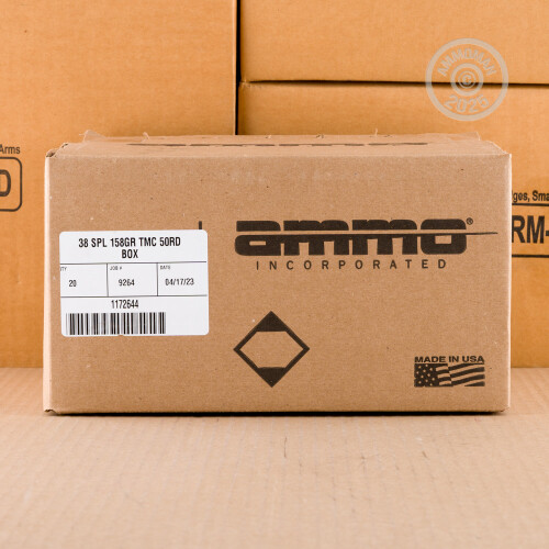 1000 Rounds of 38 Special 158 Grain Ammo Inc. TMJ Ammo at AmmoMan.com
