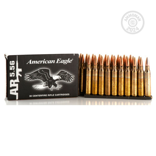 5.56x45mm Ammo - 900 Rounds of 55 Grain FMJ-BT Federal XM193 with Free ...