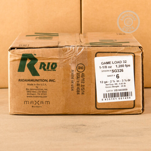 12 Gauge Ammo at AmmoMan.com - Rio Ammunition Game Load 2-3/4“ 1-1/8 oz ...