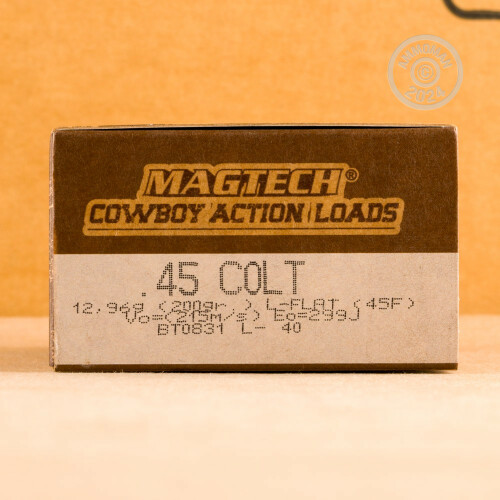 50 Rounds of 45 Long Colt 200 gr Magtech LFN Ammo at AmmoMan.com