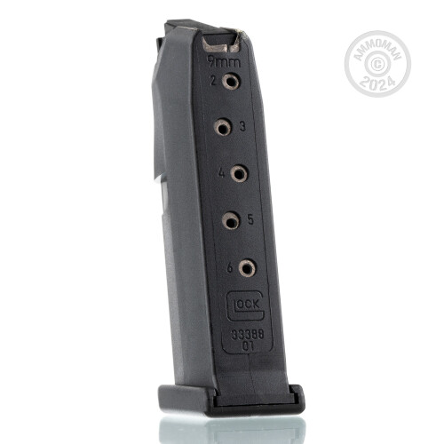 Glock 43 Magazine at AmmoMan.com - Factory Mag - 6 Round