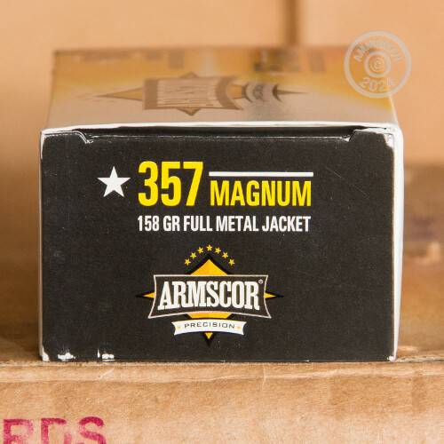 357 Magnum Ammo at AmmoMan.com - Armscor 158 Grain FMJ - 50 Rounds