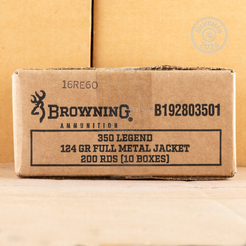 350 Legend Ammo at AmmoMan.com - Browning 124 Grain FMJ - 200 Rounds