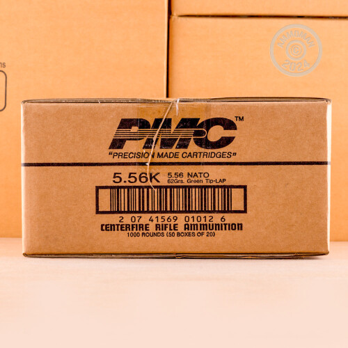 5.56 NATO Ammo at AmmoMan.com - PMC X-TAC M855 62 Grain FMJ - 1000 Rounds