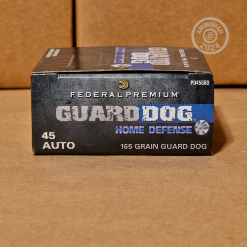 45 ACP Ammo at AmmoMan.com - Federal Premium Guard Dog 165 Grain ...