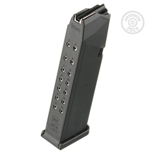 9mm 17-Round Glock G17 Factory Magazine at AmmoMan.com