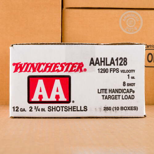 12 Gauge Ammo - 250 Rounds of 2-3/4” 1 oz. #8 Shot by Winchester AA ...