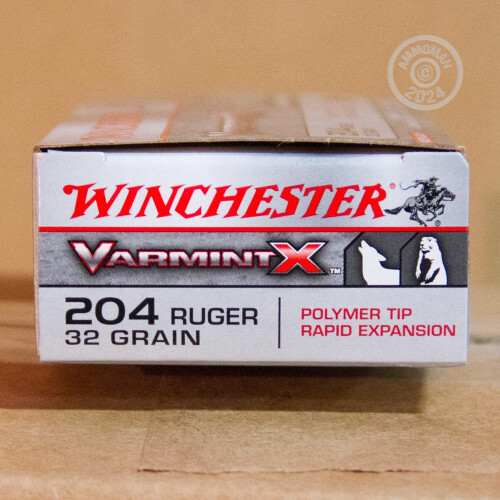 204 Ruger Ammo - 20 Rounds of Winchester Varmint-X 32 Grain PT at ...