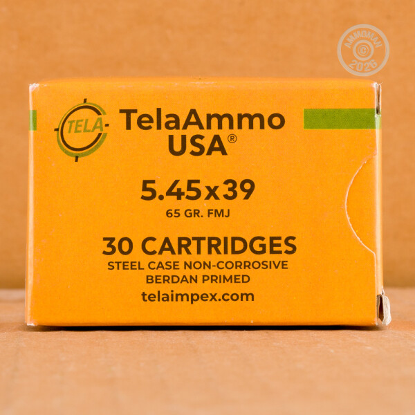 5.45x39 Ammo at AmmoMan.com - Tela Impex 65gr FMJ - 750rds