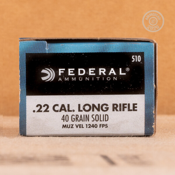 .22 LR Ammo - 50 Rounds of Federal Champion 40 Grain Solid at AmmoMan.com