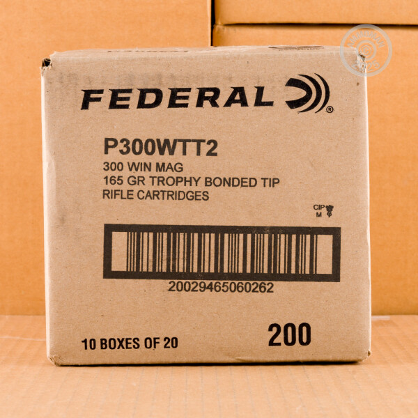 20rds 300 Win Mag Federal Trophy Bonded Tip at AmmoMan.com