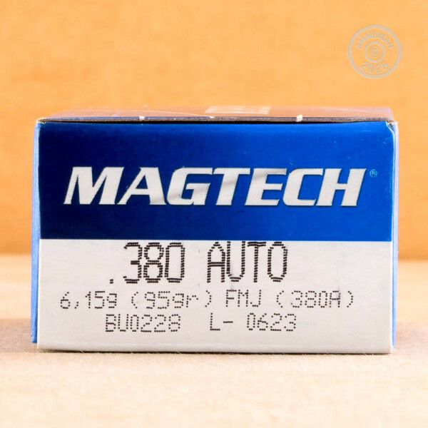 380 Auto Ammo at AmmoMan.com - Magtech 380A 95 Grain Metal Case - 1000 ...