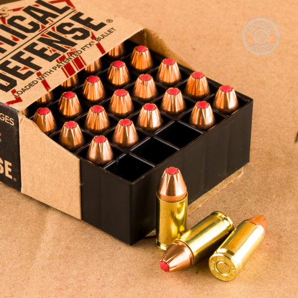 25 Rounds of 9mm Luger 115 Grain Hornady Critical Defense FTX Ammo at ...