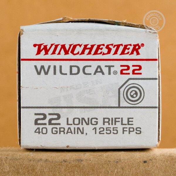 500 Rounds of 22 LR 40 Grain Winchester Wildcat LRN Ammo at AmmoMan.com