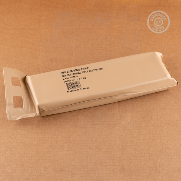 .223 Remington Ammo - 200 Rounds of PMC Battle Pack 55 Grain FMJ-BT at ...