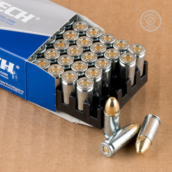 9mm Ammo at AmmoMan.com - Magtech Steel 115 Grain FMJ - 1000 Rounds