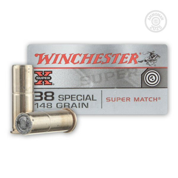 38 Special Ammo - 500rds 148gr Wadcutter Winchester at AmmoMan.com