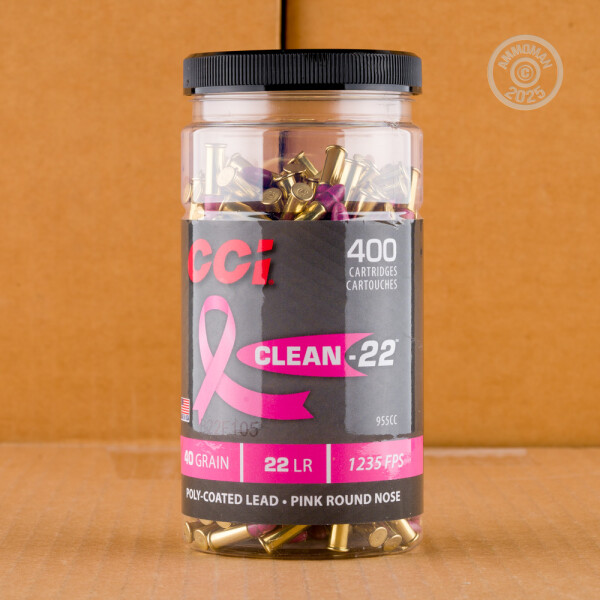 400 Rounds of 22 LR 40 Grain CCI Clean-22 Poly-Coated LRN Ammo at ...