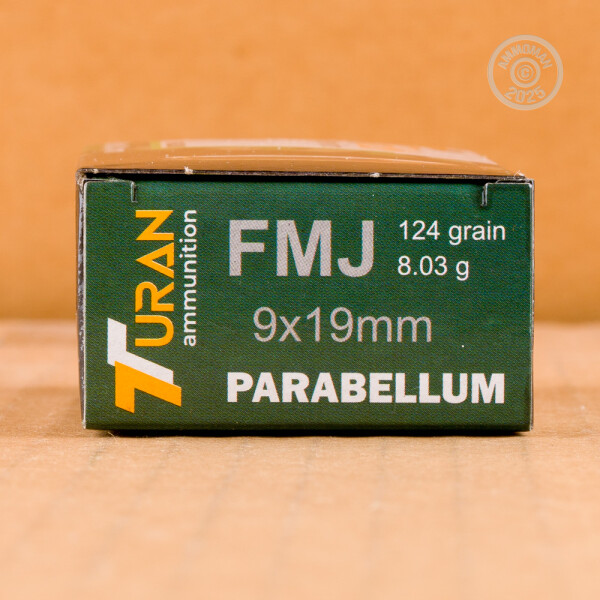 9mm Ammo - 500 Rounds of 124 Grain FMJ Turan with Free Shipping at ...