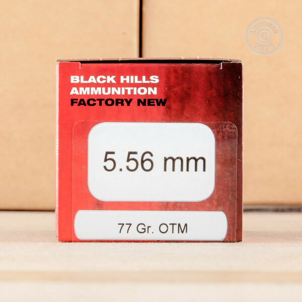 50 Rounds of 5.56x45 77 Grain Black Hills OTM Ammo at AmmoMan.com