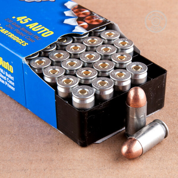 500 Rounds of Silver Bear 230 Grain FMJ 45 ACP Ammo with Free Shipping ...