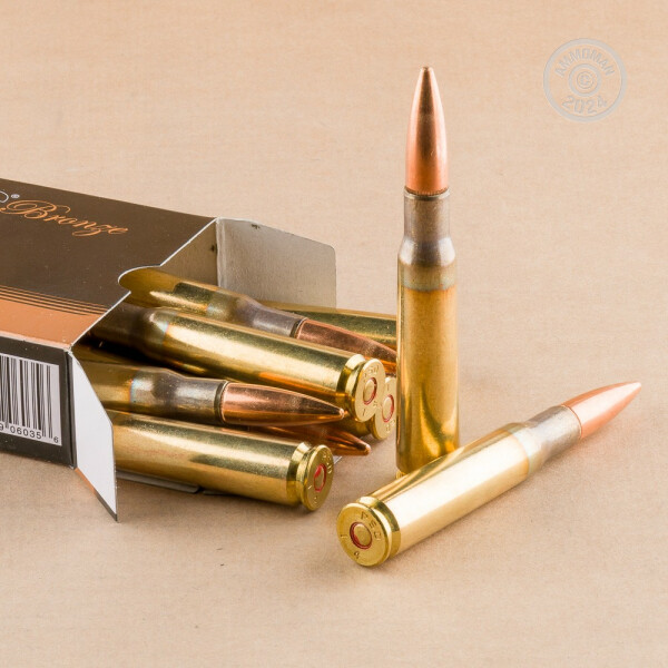 200 Rounds of 50 BMG 660 Grain PMC Bronze 50A FMJ-BT Ammo at AmmoMan.com
