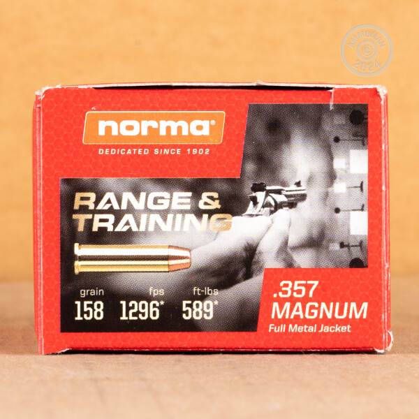1000rds 357 Magnum 158 Grain Norma FMJ Ammo at AmmoMan.com