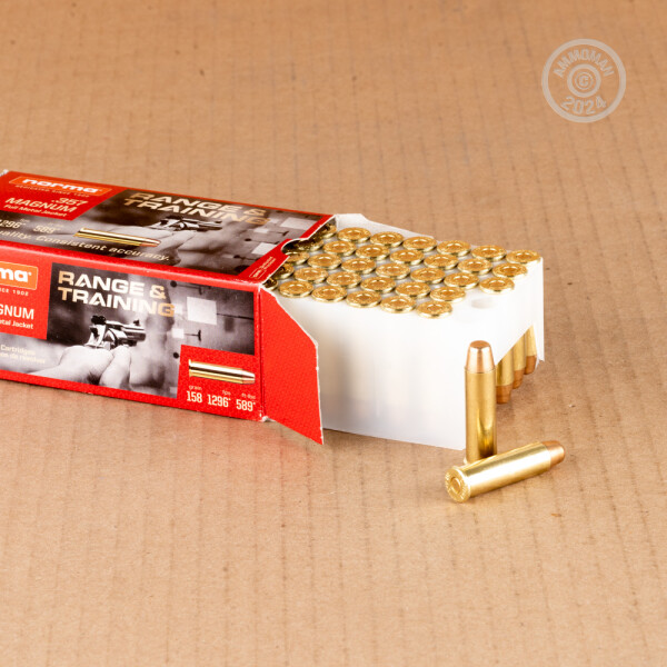 1000rds 357 Magnum 158 Grain Norma FMJ Ammo at AmmoMan.com