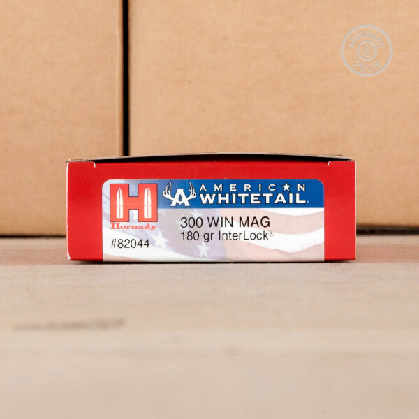 300 Win Mag Ammo at AmmoMan.com - Hornady American Whitetail 180 Grain ...
