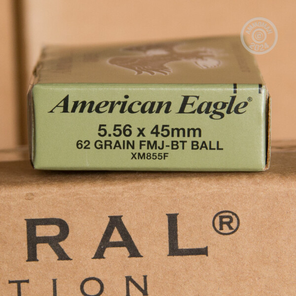 5.56x45mm Ammo at AmmoMan.com - Federal XM855F 62 Grain Full Metal ...