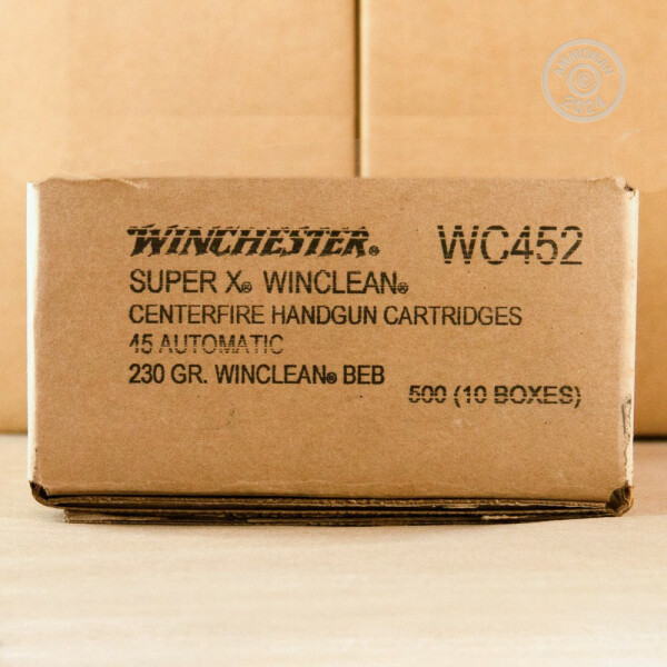 45 ACP Ammo at AmmoMan.com - Winchester WinClean 230 Grain BEB - 50 ...