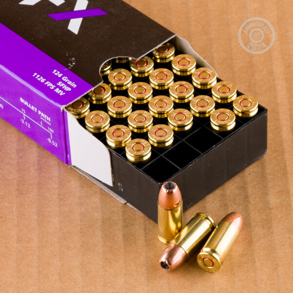9mm Ammo at AmmoMan.com - PMC SFX 124 Grain JHP - 1000 Rounds