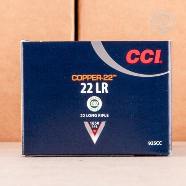 22 LR Ammo at AmmoMan.com - CCI Copper-22 21 Grain Copper HP - 500 Rounds