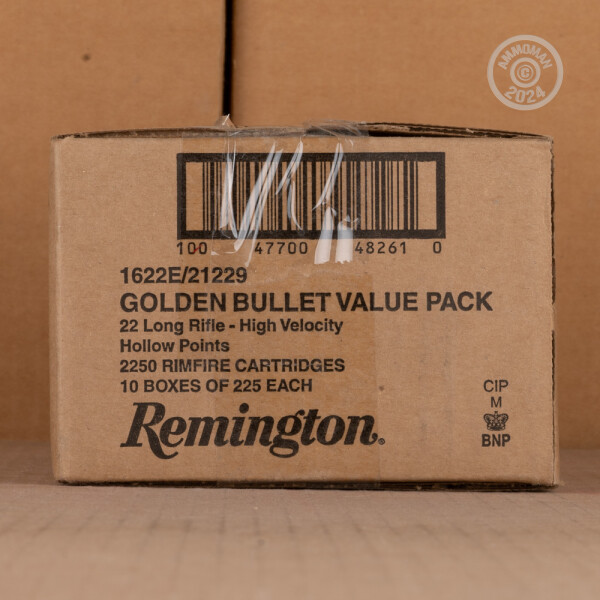 22 LR Ammo at AmmoMan.com - Remington 22 Golden Bullet 36 Grain CPHP ...