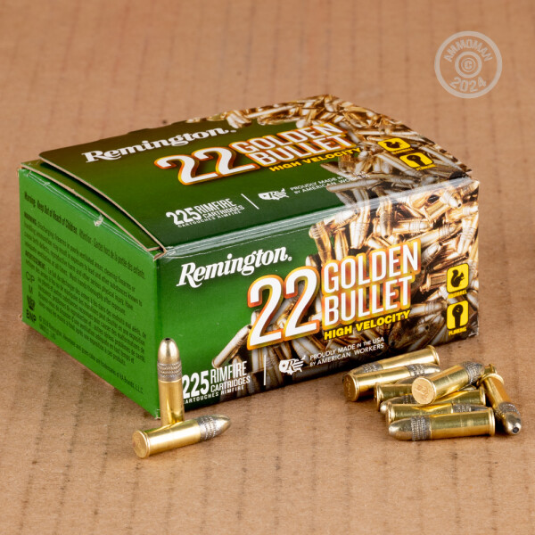 22 LR Ammo at AmmoMan.com - Remington 22 Golden Bullet 36 Grain CPHP ...