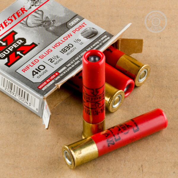 410 Bore Ammo - 250 Rounds of 2-1/2” 1/5 oz. HP Rifled Slug by ...