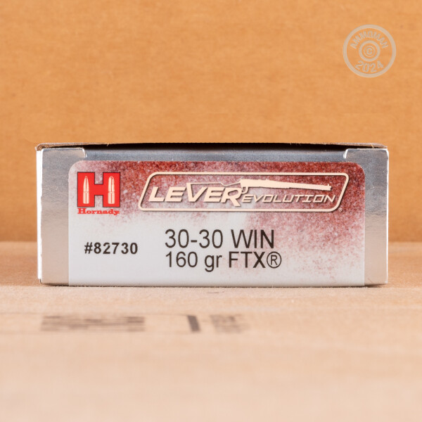 200 Rounds of 30-30 Win 160 Grain Hornady LEVERevolution FTX Ammo at ...